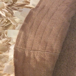 Ivory Shabby Chic Rag Rug, Ivory Tule, White Cotton Natural Burlap, 36 ...