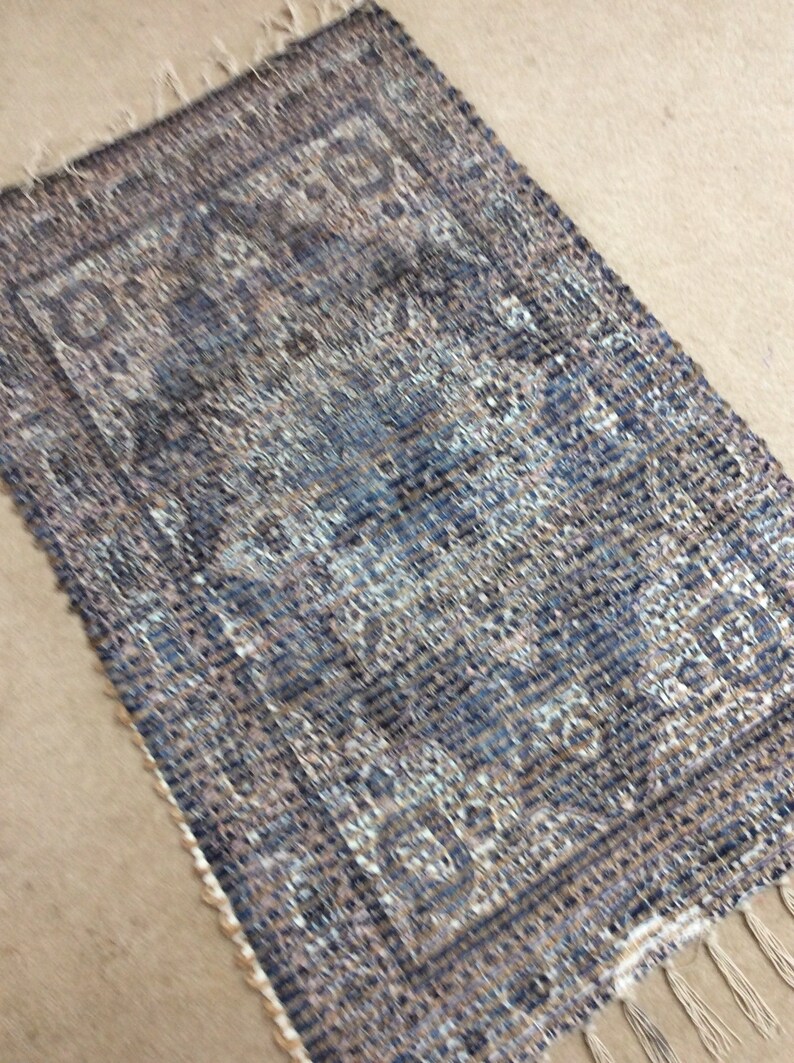 Beautiful Handmade Jute Chindi Rug Handmade Rag Rug Boho Rag - Etsy