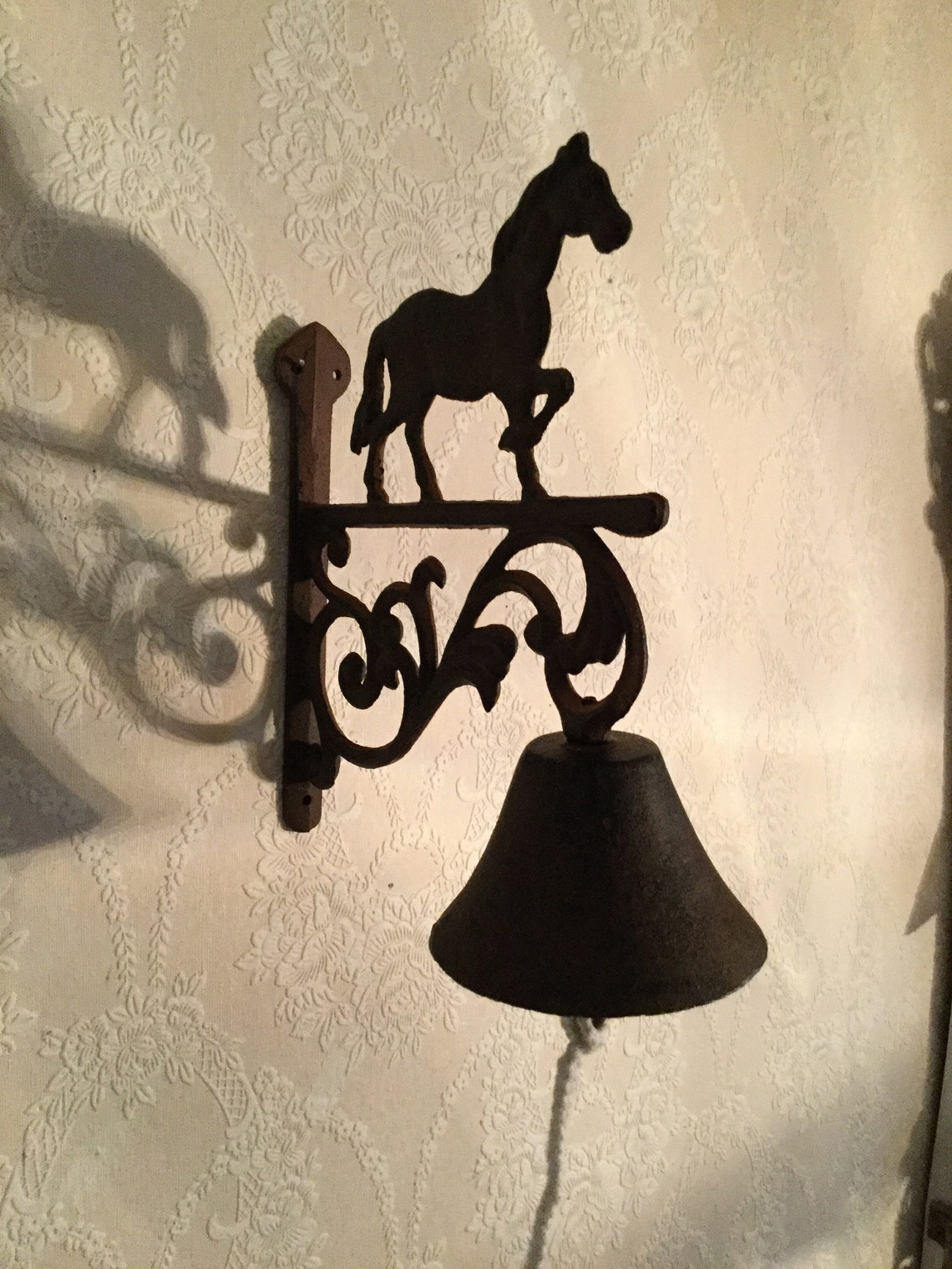 Hanging Bell Large Cast Iron Door Bell Ringing Dinner Bell - Etsy