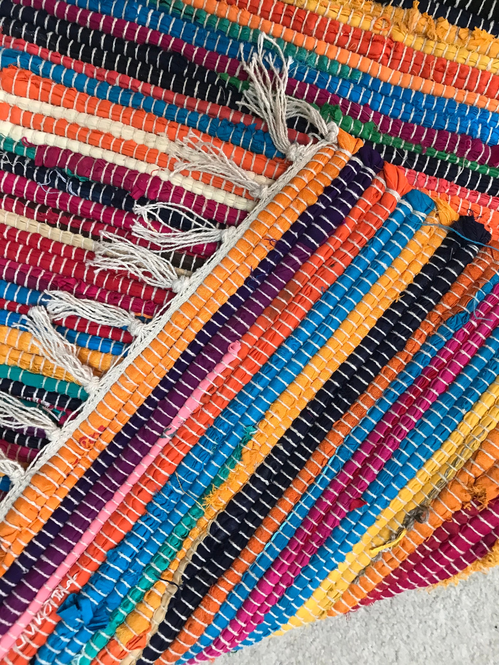 Chindi Colorful Rag Rug - Etsy