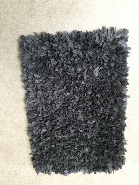 Rugs Floor & Rugs Gray Shag Rag Rug etna.com.pe