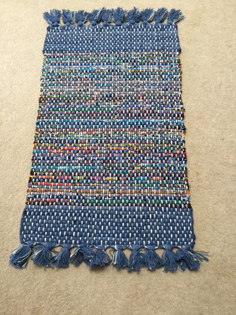 Beautiful Handmade Chindi Rug Rag Rug Hippie Rag Rug - Etsy