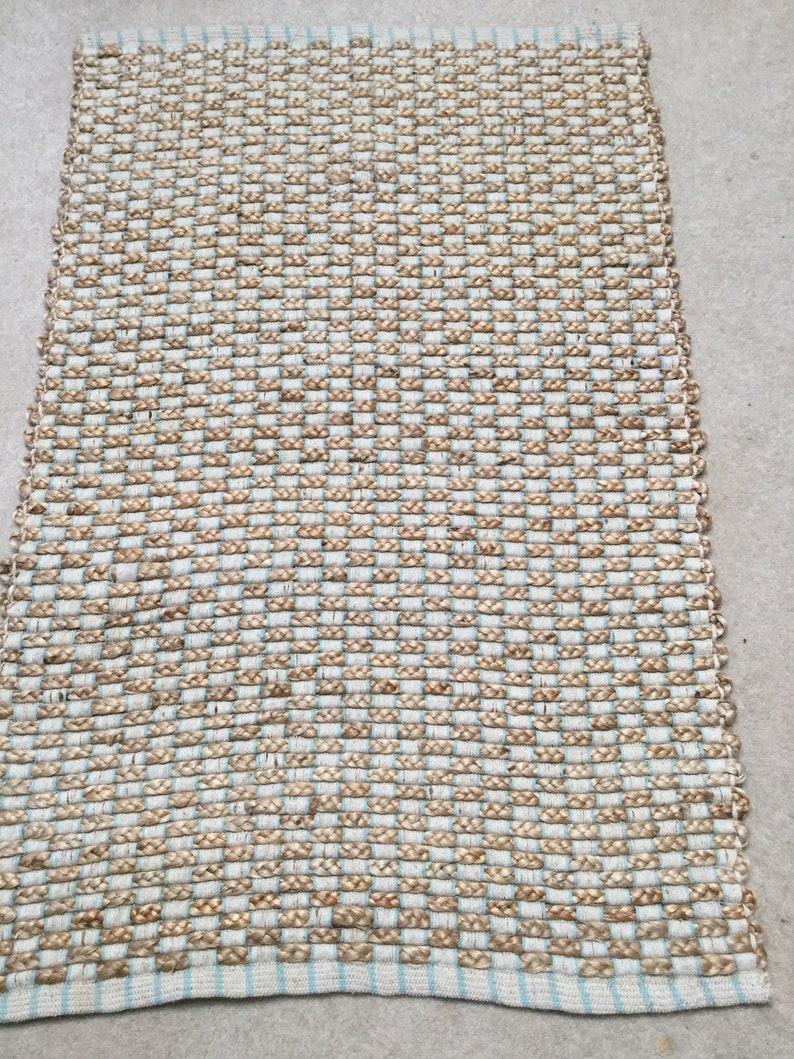 Chindi rag jute rug Beautiful handmade rag rug boho rag | Etsy