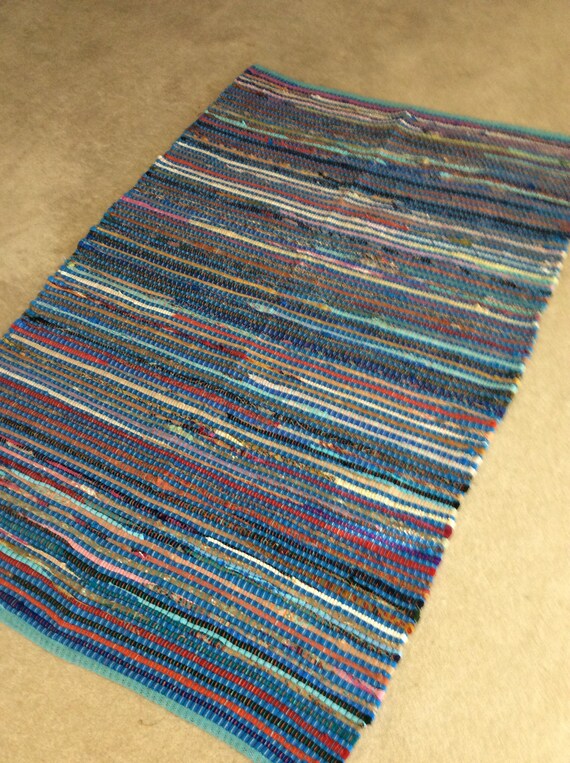 Chindi rag rug handmade rag rug boho rag rug hippie rag | Etsy