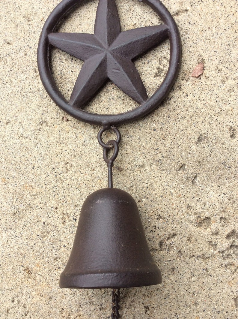 Hanging Bell Large Cast Iron Door Bell Ringing Dinner Bell | Etsy