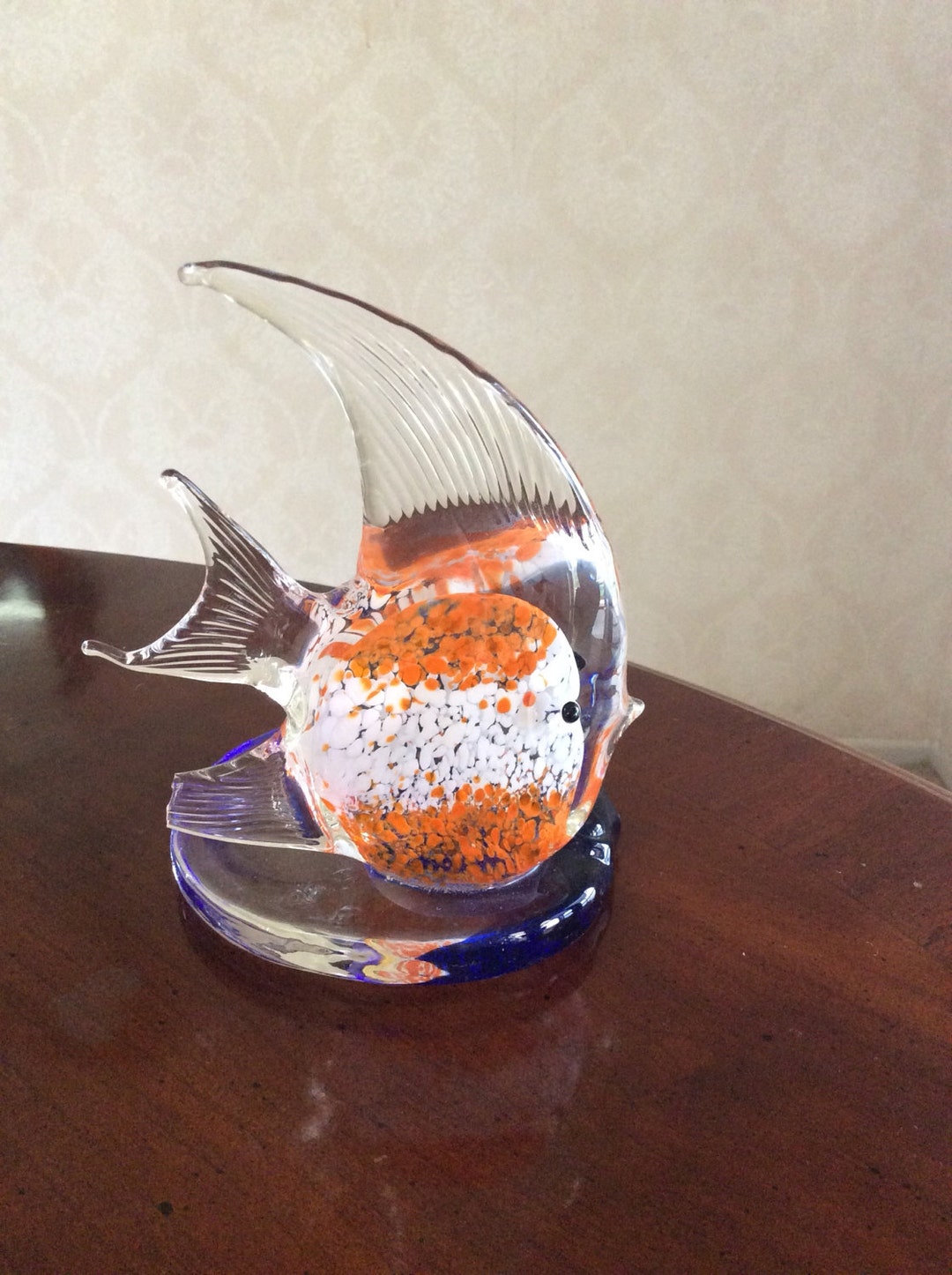Beautiful Blown Glass Fish , Candle or Light. - Etsy