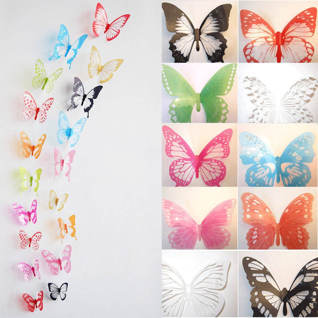 Beautiful Butterfly Set Wall Decor - Etsy