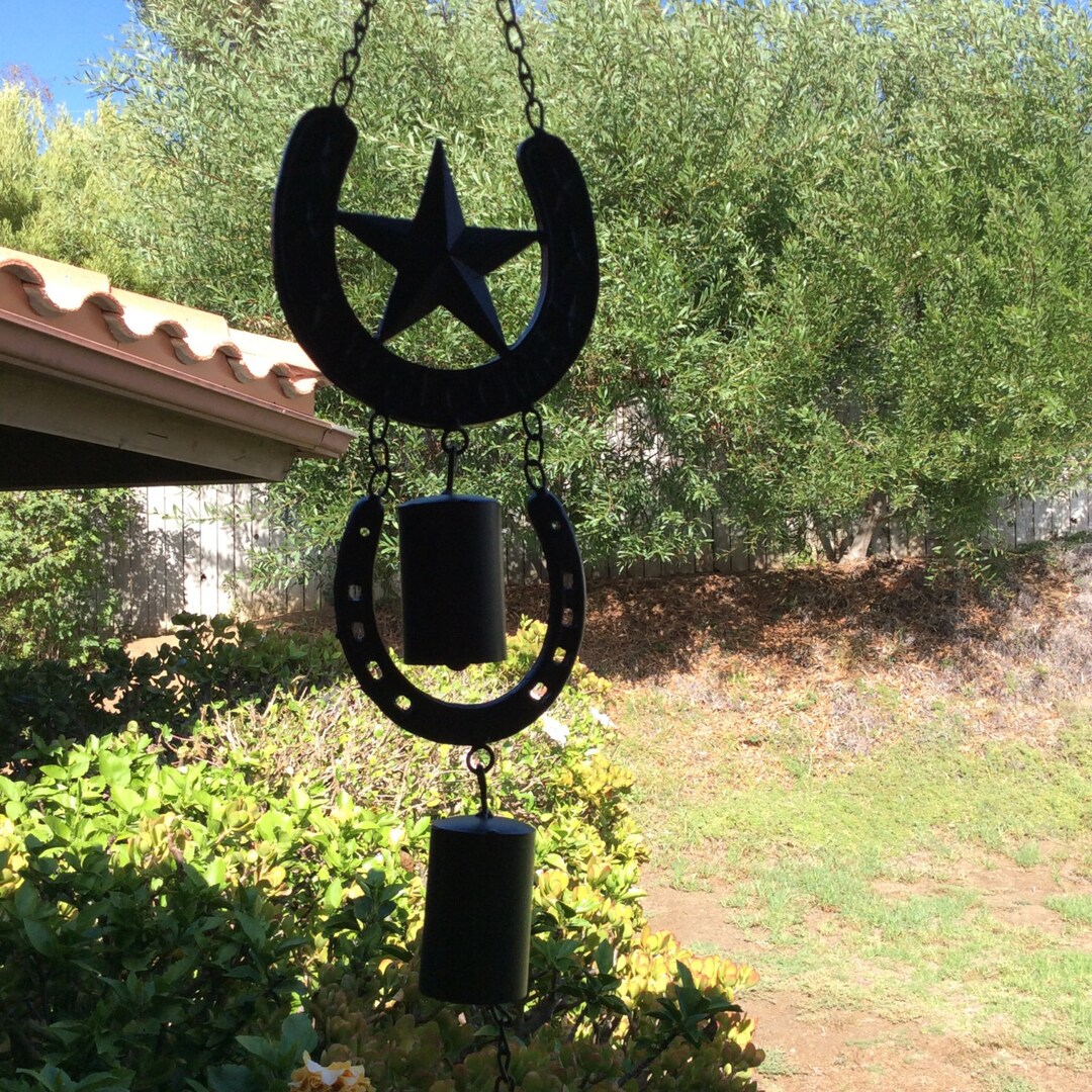 Hanging Bell, Large Cast Iron Door Bell, Ringing Dinner Bell, Western ...