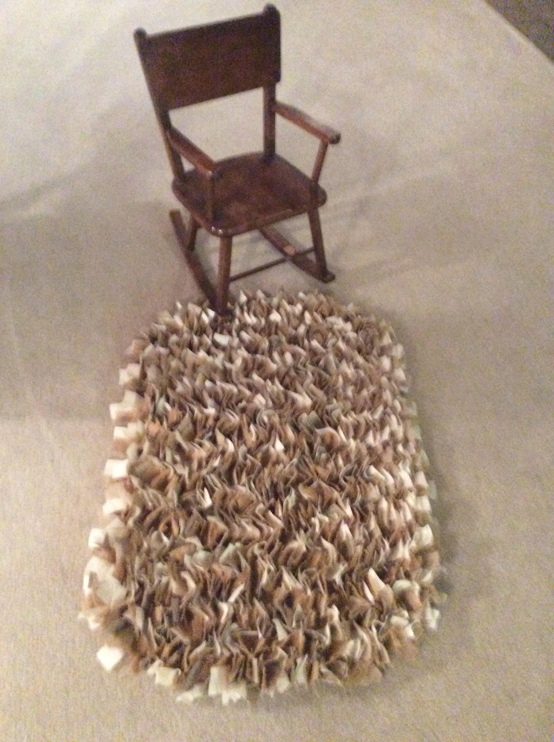 Burlap Rag Rug, Oval Rugs, Shabby Chic Shag, Burlap Ivory and Beige ...