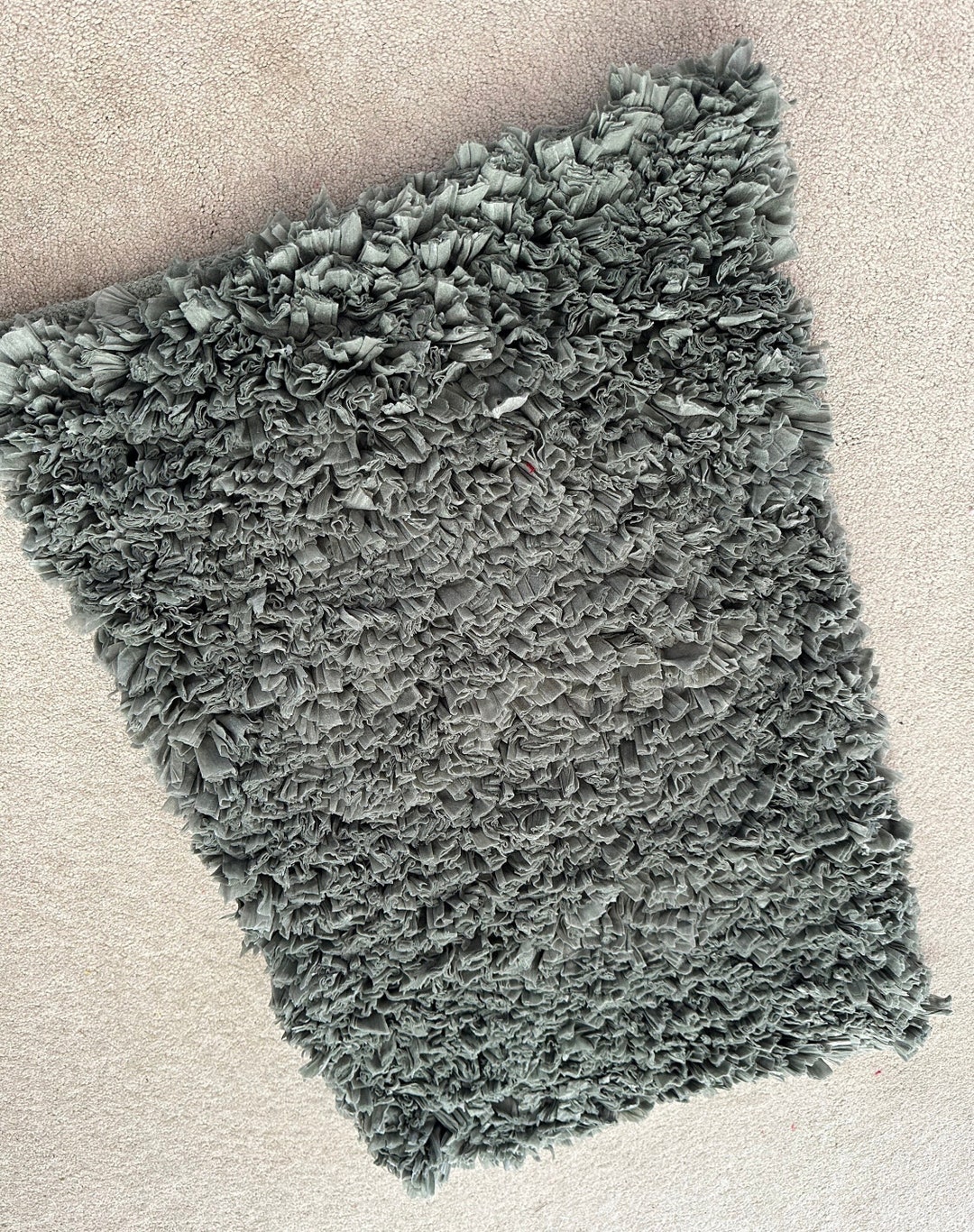 Green Shag Rag Rug - Etsy