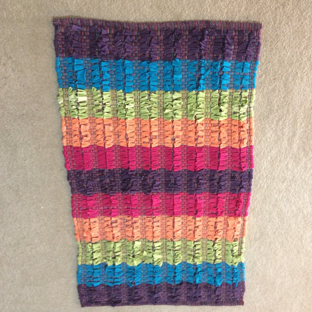 Handmade Chindi Rug, Handmade Rag Rug, Boho Rag Rug, Hippie Rag Rug ...