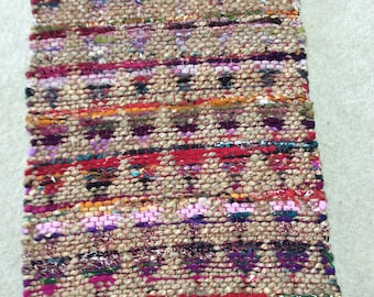 Chindi Rag Rug 30x20boho Chic Shabby Area Rug, Girls Room, , Yellow and ...