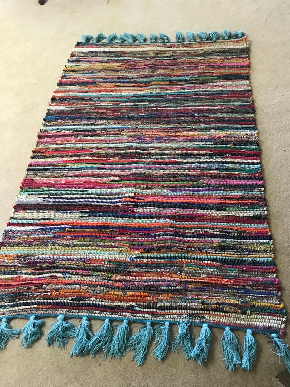 Beautiful Chindi Rag Rug 68 x 4 | Etsy