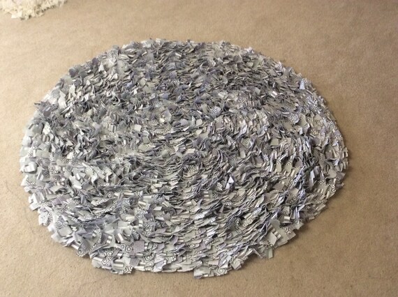Baby Rag Rug Gray White Boho Chic Area Rug Shag Rugs | Etsy