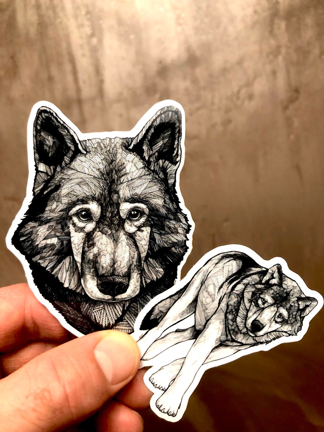 Wolf Stickers - Stickers - Animal Stickers - Laptop Stickers - Wolf Art ...