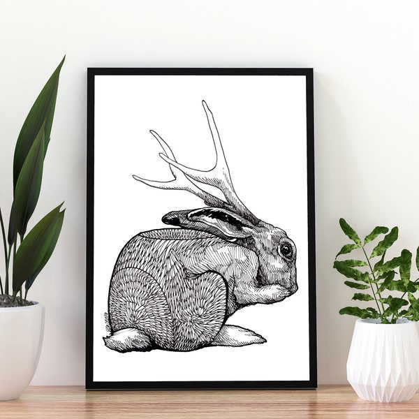 Jackalope Art - Etsy
