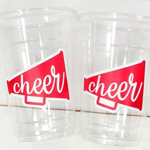 CHEERLEADING PARTY CUPS - Cheer Party Cups Cheerleader Party Cups Cheer ...