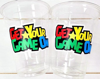 ARCADE PARTY CUPS Arcade Cups Video Game Party Cups Video - Etsy