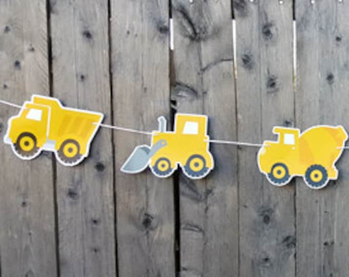Construction Party Garland Construction Garland Construction - Etsy
