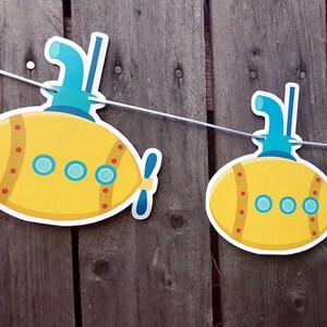 Submarine Banner, Submarine Garland, Submarine Decorations, Submarine ...