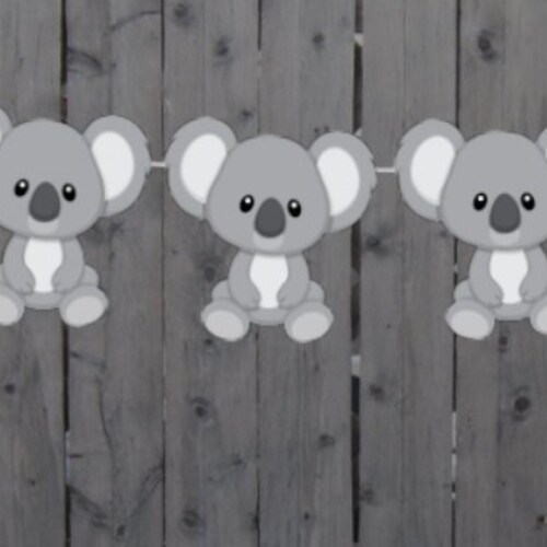 Koala Bear Garland Koala Bear Banner Koala Bear Birthday - Etsy