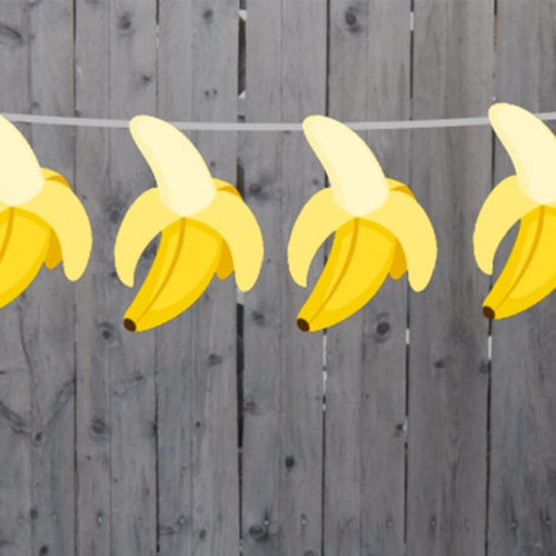 BANANA Garland Banana Banner Banana Birthday Banana Party | Etsy