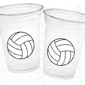 VOLLEYBALL PARTY CUPS - Volleyball Party Cups Volleyball Birthday ...