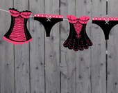 Lingerie Garland Lingerie Banner Lingerie Decorations - Etsy