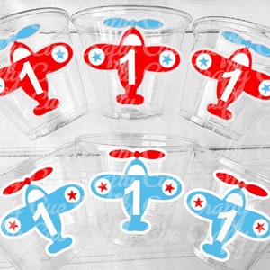 Airplane Party Cups, Airplane Treat Cups, Airplane Party Favors ...
