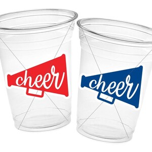 CHEERLEADING PARTY CUPS - Cheer Party Cups Cheerleader Party Cups Cheer ...