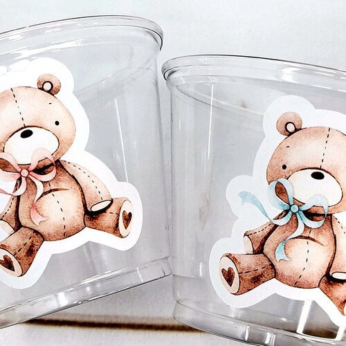 Teddy Bear Party Cups Teddy Bear Treat Cups Teddy Bear - Etsy