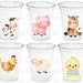 FARM PARTY Cups - Farm Cups Farm Animal Cups Farm First Birthday Farm ...