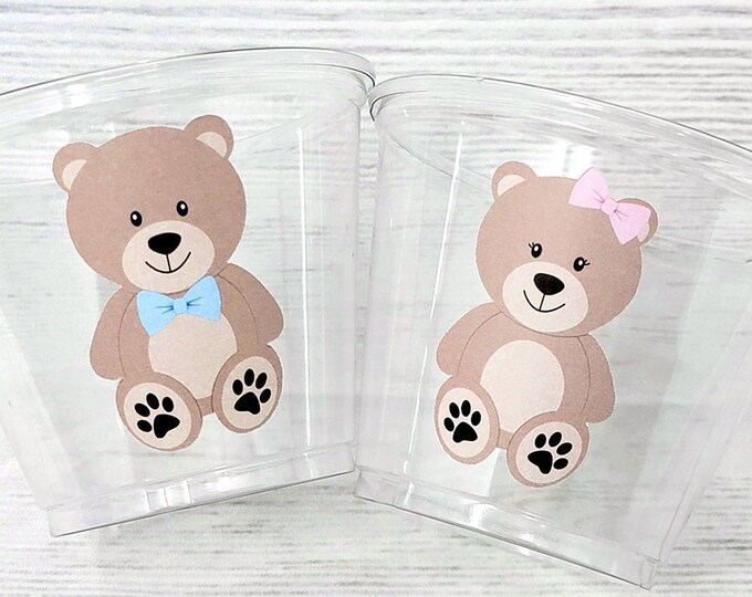 Teddy Bear Party Cups Teddy Bear Treat Cups Teddy Bear - Etsy