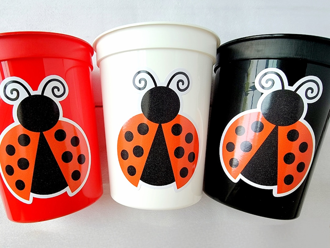 Ladybug Party Cups Ladybug 1st Birthday Ladybug Party Ladybug Treat ...