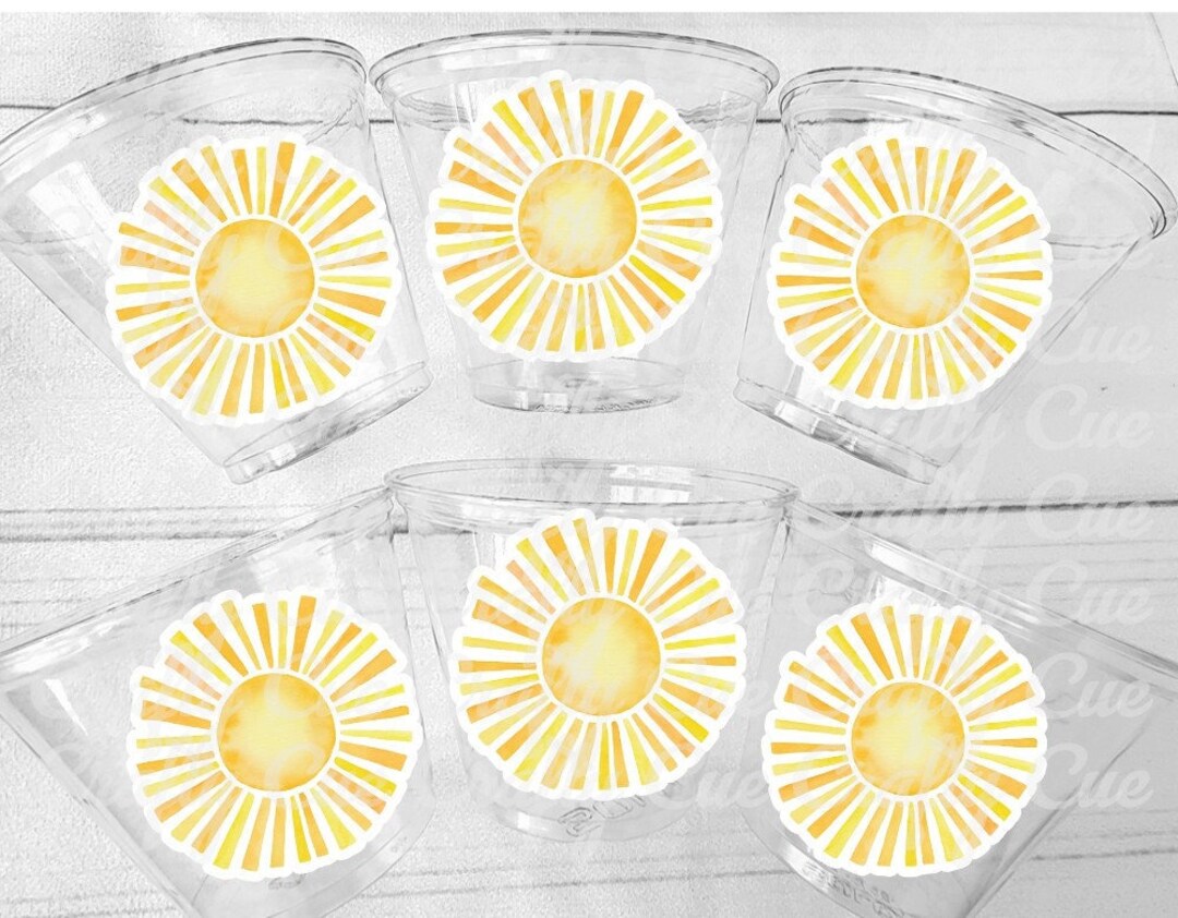 SUN PARTY CUPS - Sunshine Party Cups Sunshine Birthday Sunshine First ...