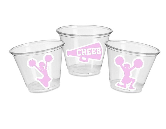 CHEERLEADING PARTY CUPS - Cheer Party Cups Cheerleader Party Cups Cheer ...
