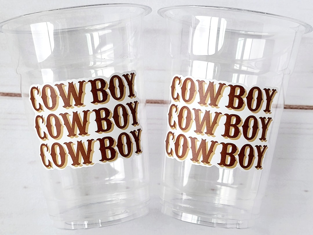 COWBOY PARTY CUPS - Cowboy Cups Cowboy Party Decorations Cowboy Baby ...
