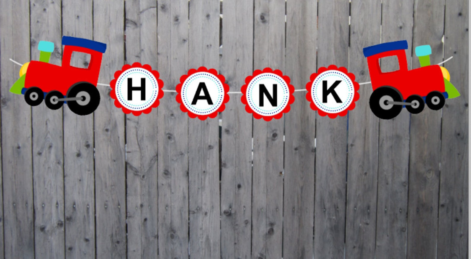 Train Banner, Train Garland, Train Birthday Banner, Train Party Banner ...