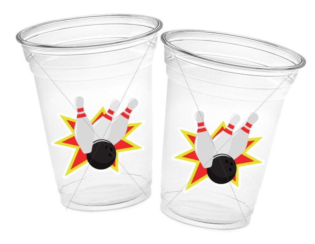 BOWLING PARTY CUPS - Bowling Birthday Cups Bowling Cups First Birthday ...