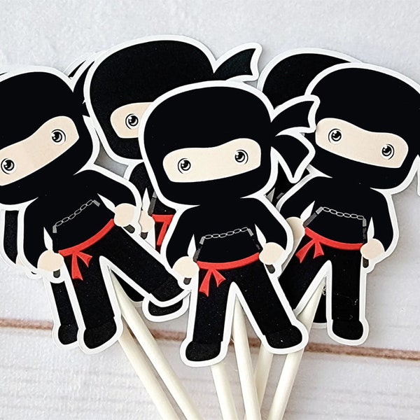 Ninja Cupcake Topper - Etsy