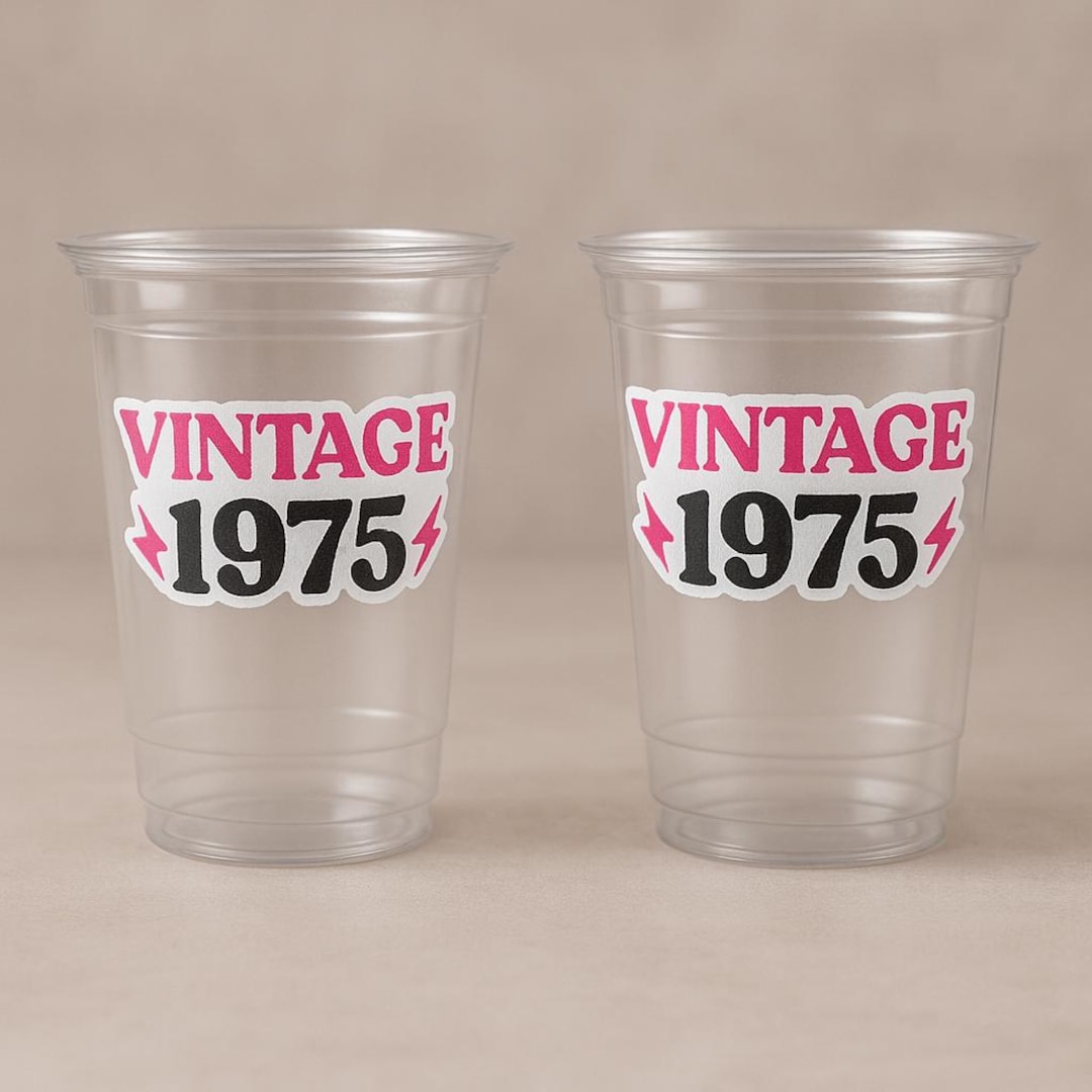 50th PARTY CUPS - 50 and Fabulous 50th Birthday Party 50th Birthday ...