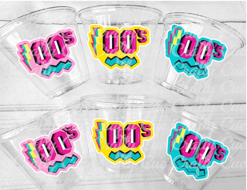 Back to the 2000'S PARTY CUPS 00's Birthday Cups - Etsy