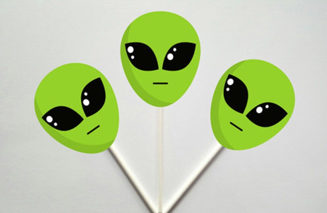 Alien Head Garland Alien Head Banner Alien Face Garland - Etsy