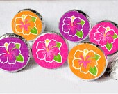 180 LUAU PARTY STICKERS Luau Candy Wrapper Stickers Luau - Etsy