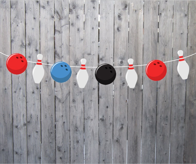 Bowling Pin Garland, Bowling Pin Banner, Bowling Birthday Banner - Etsy