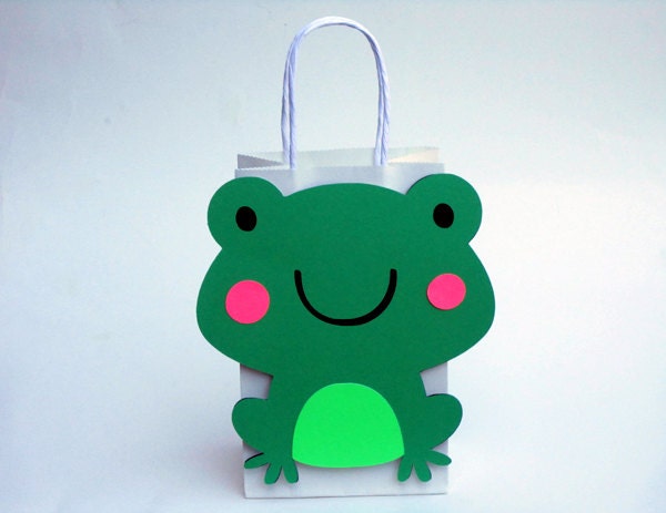 Frog Favor Bags Frog Goody Bags Frog Birthday Party Bags | Etsy