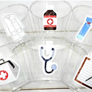 DOCTOR PARTY CUPS Medical School Party Cups Nurse Party Cups - Etsy