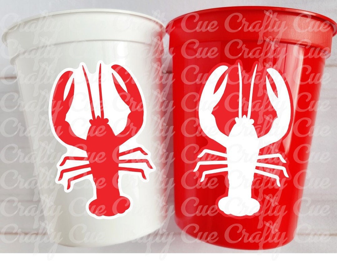 Crawfish Party Cups Crawfish Boil Cups Crawfish Birthday Crawfish Boil ...