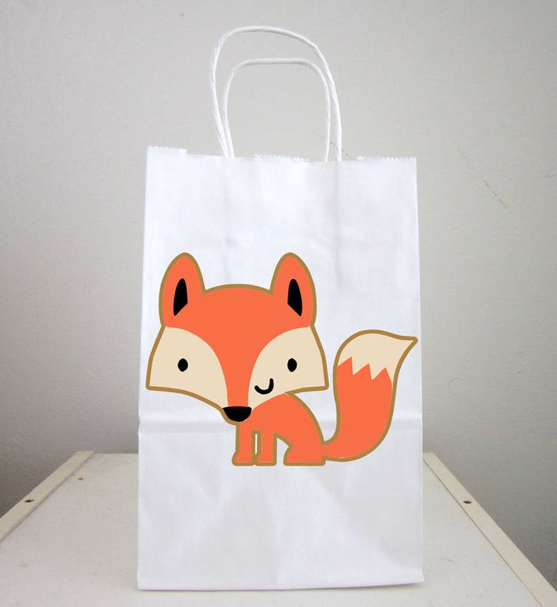 Fox Goody Bags Fox Favor Bags Fox Party Bags Fox Birthday | Etsy