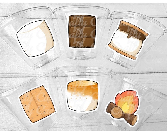 S'MORES PARTY CUPS - S'mores Cups Smores Party Decorations Smores Party ...